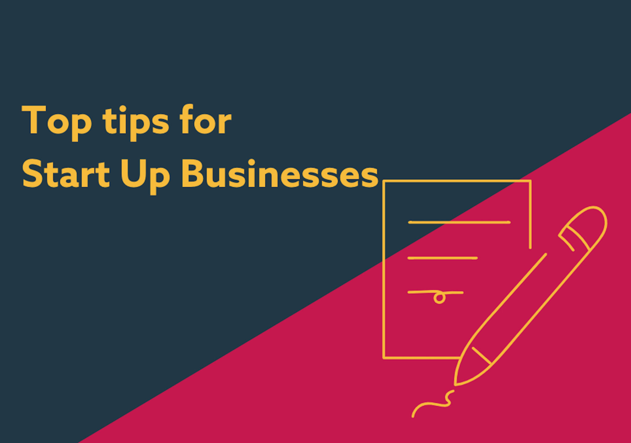 Top tips for Start up businesses - Bickerstaff & Co.